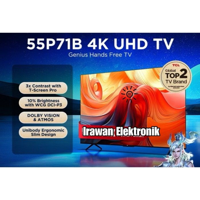 TCL 43 50 55 inch A50 Google TV 4K UHD 43A50 50A50 55A50 Dolby Atmos ...