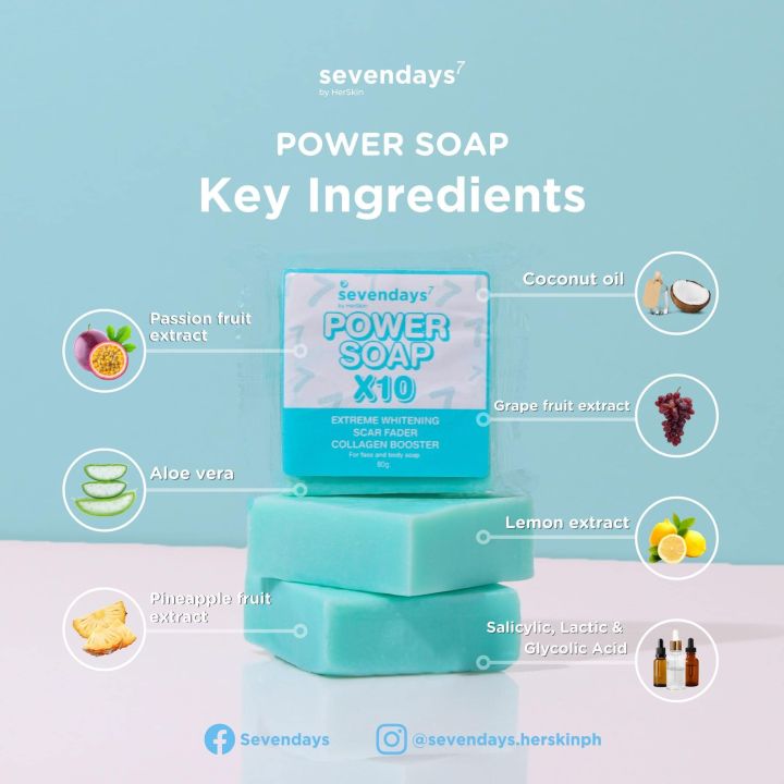 SEVENDAYS POWER SOAP X10 | Lazada PH