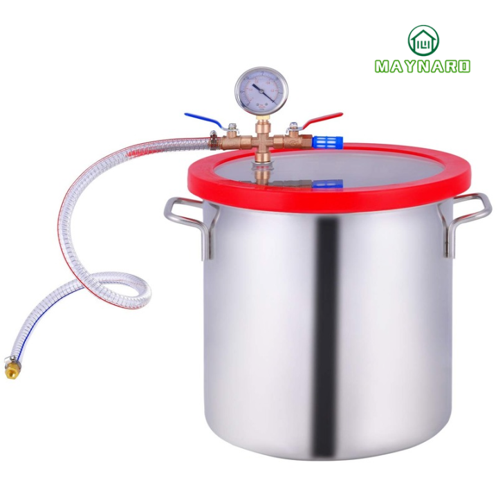 Vacuum Chamber Stainless Steel 5L Stainless Steel Vacuum Degassing ...