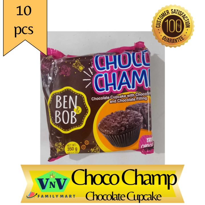 VNV Ben & Bob Choco Champ Chocolate Cupcake 35g x 10pcs | Lazada PH