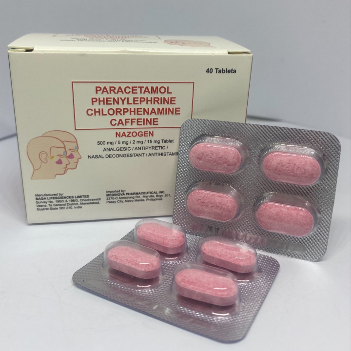 NAZOGEN Nasal Decongestant Tablet EXPIRATION : MARCH 2025 | Lazada PH