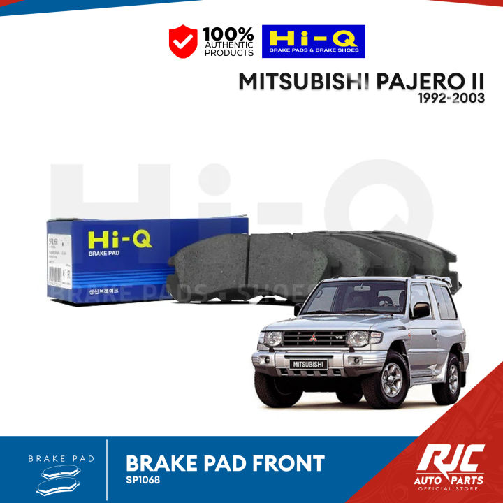 HI-Q BRAKE PAD MITSUBISHI PAJERO FRONT 1992-2003 SP1068 1SET | Lazada ...