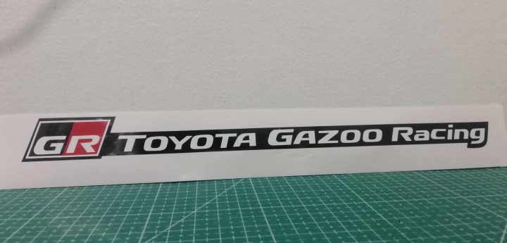 GR Toyota gazoo racing decal for vios, 86, yaris ,rush, supra, hilux ...