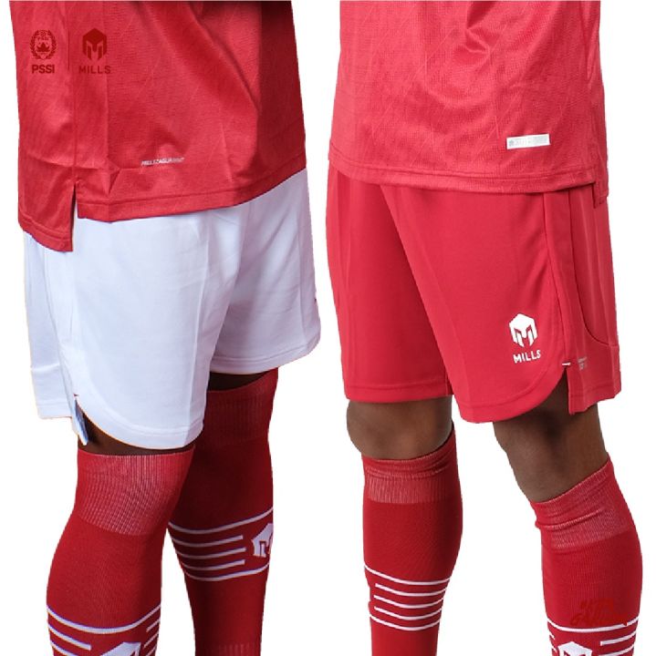 MILLS Celana Timnas Indonesia Football Short Home Player Issue 3110INA ...