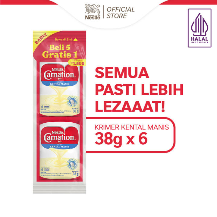 Nestle Carnation Sachet 38gr x6 per renteng | Lazada Indonesia