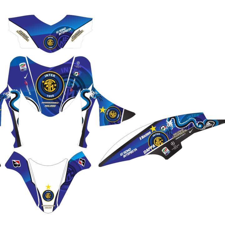 Decal stiker striping decal motor Beat POP inter milan Grade S - By ...
