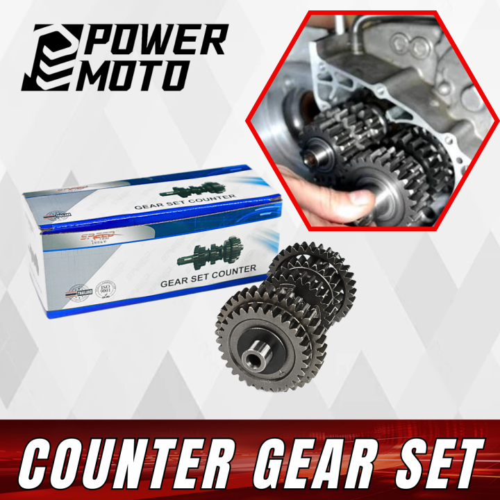 POWER MOTO COUNTER GEAR SET FOR CG125 / TMX155 / BAJAJ100 MOTORCYCLE ...