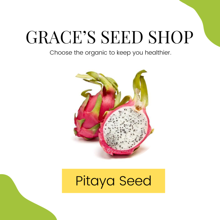 40pcs Pitaya Seeds Green Plants Fruit Tree Anti-Aging White Dragon High ...