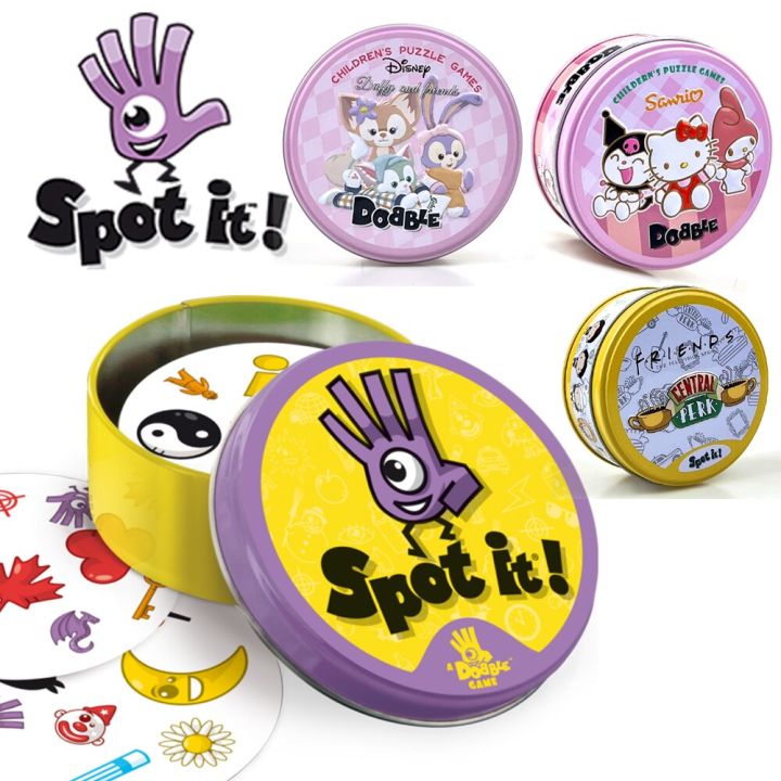 Spot It Dobble Juego Hello Kitty Spongebob Frozen Pixar Disney Cards ...