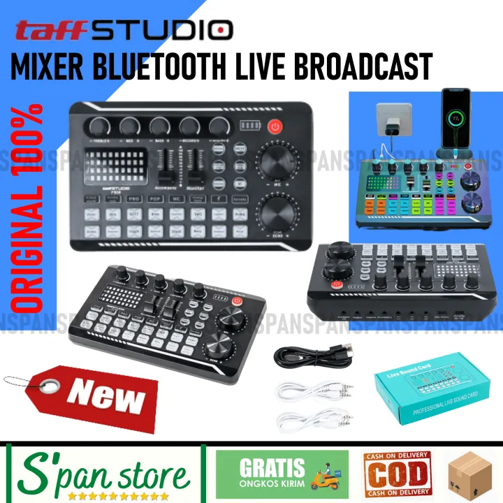Soundcard F998 Pro Mixer Audio Bluetooth Live Podcast Streaming ...