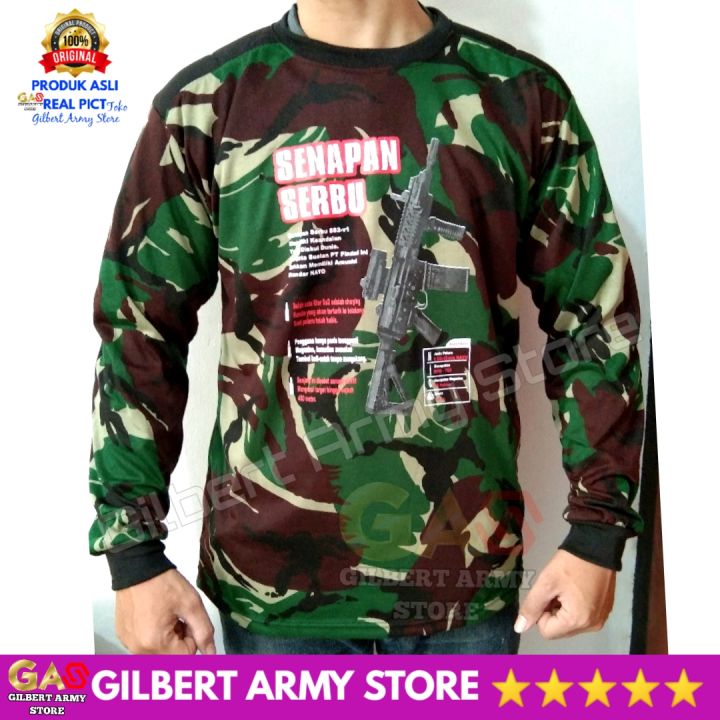 GILBERT ARMY STORE-Kaos Loreng Panjang Malvinas Tni Gambar Senapan ... GILBERT ARMY STORE-Kaos Loreng Panjang Malvinas Tni Gambar Senapan ...