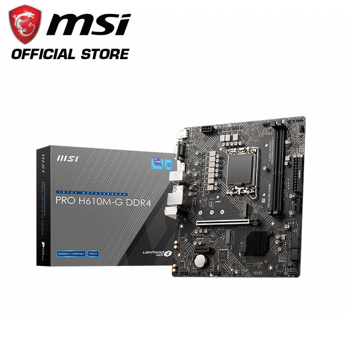 MSI Motherboard PRO H610M-GDDR4 ( LGA1700 | MATX | RAM x 2 | M.2 x 1 ...