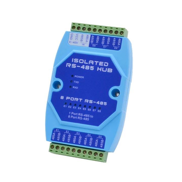 8 Port Isolated RS485 Hub 1 Port RS485 To 8 Port RS485 Industrial ...