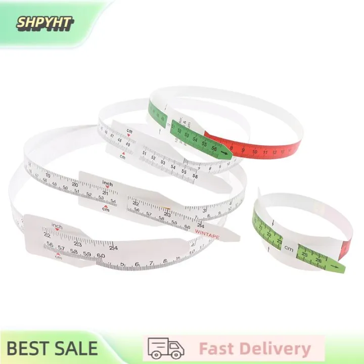 SHPYHT Non-Stretchable Plastic Head Circumference Tape Measure Ruler ...
