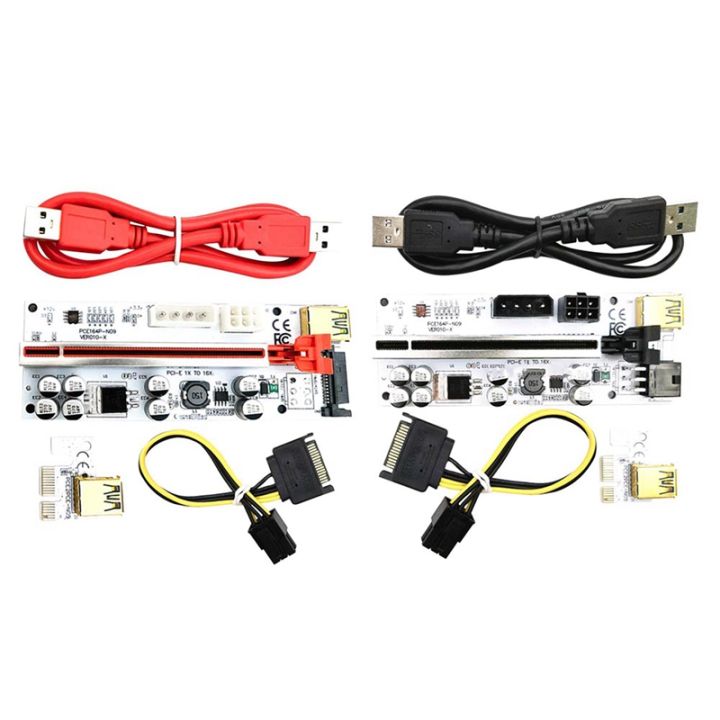 VER010-X Pcie Riser Pci-E X1 to Pcie X16 Graphics Card Adapter Board ...