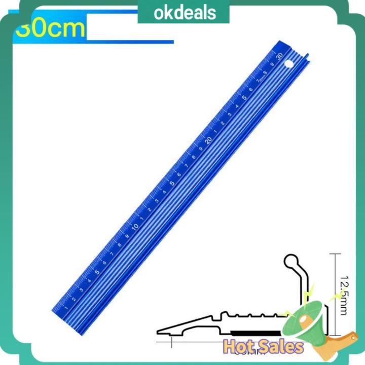 1PC Protective Ruler Aluminum Alloy Anti Slip Laser Calibration Ruler ...