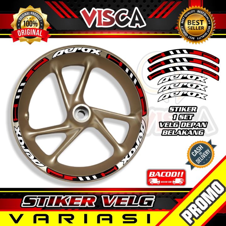 Stiker Velg List Velg Motor Stiker Velg AEROX Motif HITECH | Lazada ...