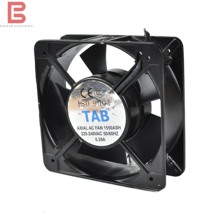 Panel Cooling Fan 6" 6 Inch Segi Empat 15x15x5 cm 220V AC TAB XF1550ASH ...