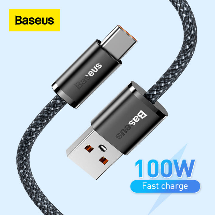 Baseus 100W USB Cable 5A Fast Charging Cable Data USB C Phone Cable For ...