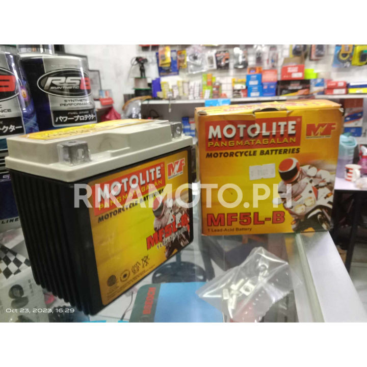Motolite Battery MF5L-B for Motorcyle Original Motolite Battery | Lazada PH