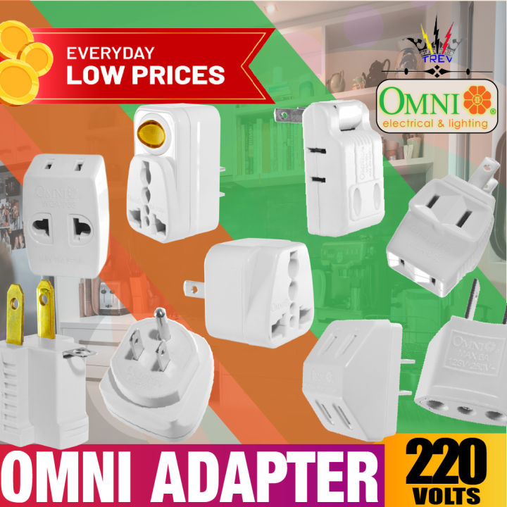TREV Omni Adaptor Universal with Switch Universal with Ground Triple ...