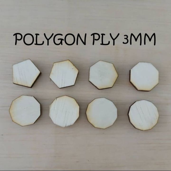 DIY Crafts Unpainted Polygon Shapes | Lazada