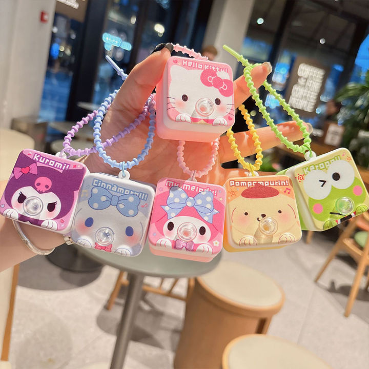 Sanrio Spit Bubbles และพวงกุญแจสี่เหลี่ยมขนาดเล็กจี้ห้อยกระเป๋าแขวน ...