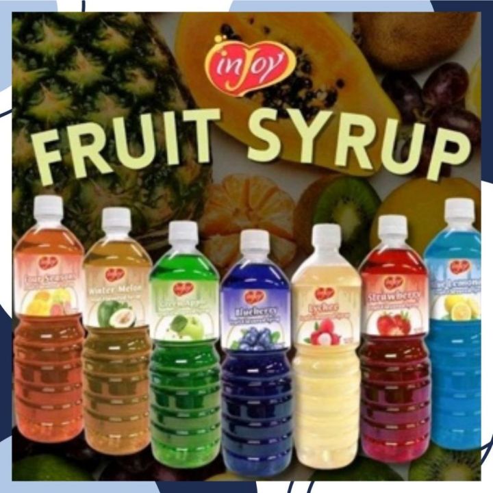Injoy Fruit Flavored Syrup for Drinks Juice FruitTea Desserts | Lazada PH