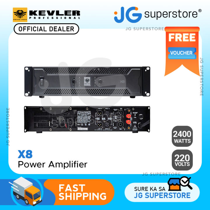 KEVLER X8 2400W Power Amplifier with 20Hz-20KHz Frequency, Balance ...