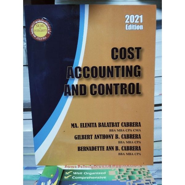 COST ACCOUNTING & CONTROL 2021 EDITION | Lazada PH COST ACCOUNTING & CONTROL 2021 EDITION | Lazada PH
