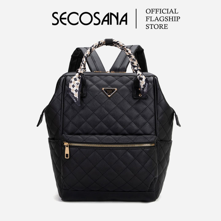 SECOSANA Daniela Quilted Laptop Backpack | Lazada PH