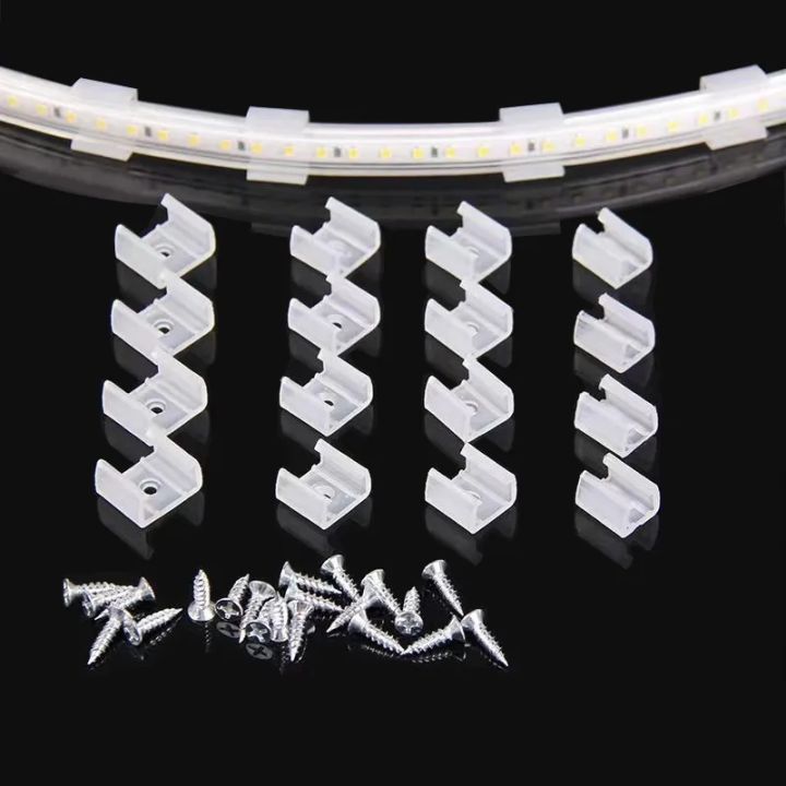 30pcs Flexible Led Strip Lights Fixed Clip for 8-20mm 12V 24V 220V ...
