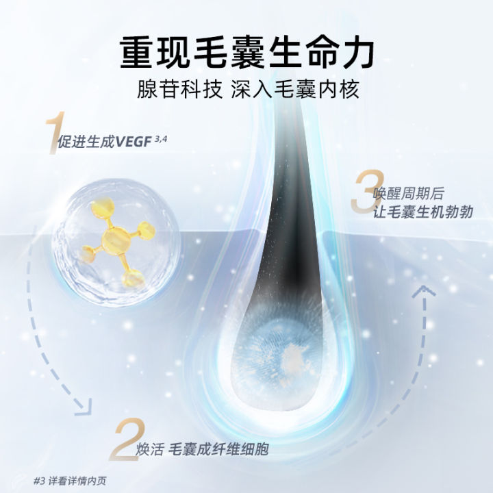Bayer Kang Wang adenosine hair growth small silver bottle anti-hair ...