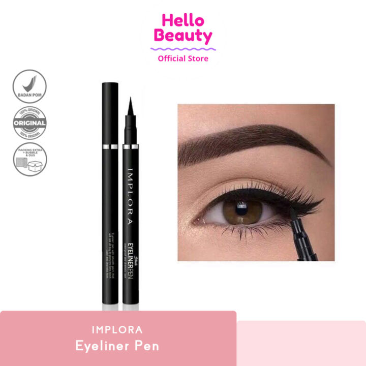 IMPLORA Eyeliner Pen Black 1.7g (Waterproof and Dramatic) | Lazada ...