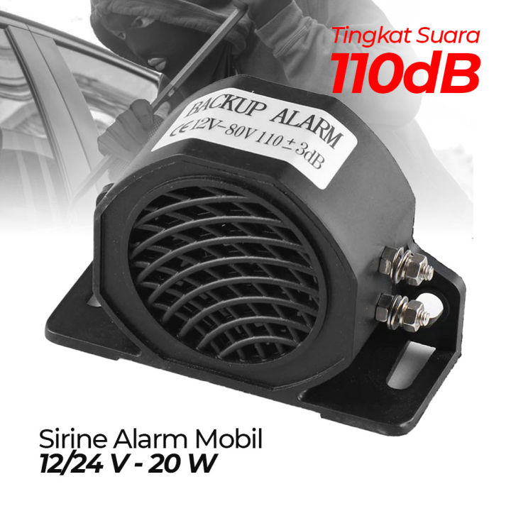 CarHave Sirine Speaker Alarm Mobil Bibi Siren 12/24V 110dB - BX101645 ...