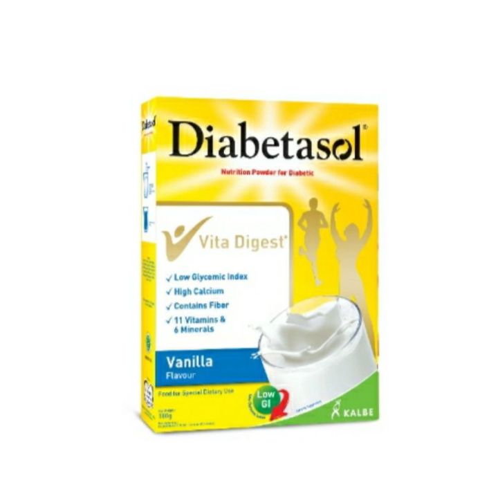 Diabetasol Nutrition Powder for Diabetic Vanilla Flavor ( 180g ...