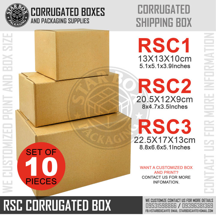 Starbox Brown Kraft Corrugated RSC Boxes Shipping Box Packaging Box ...