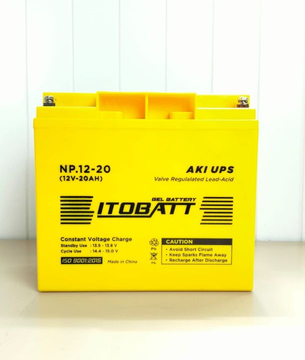 Aki Accu aki sepeda listrik UPS Aki Kering MF VRLA NP 12 20 12 volt 20 Ah Ampere 12v 20a ITOBATT ...