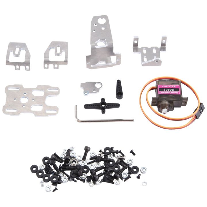 Camera Dual Axle Gimbal Bracket with Cooling Fan,9G Servo Pan Mount ...