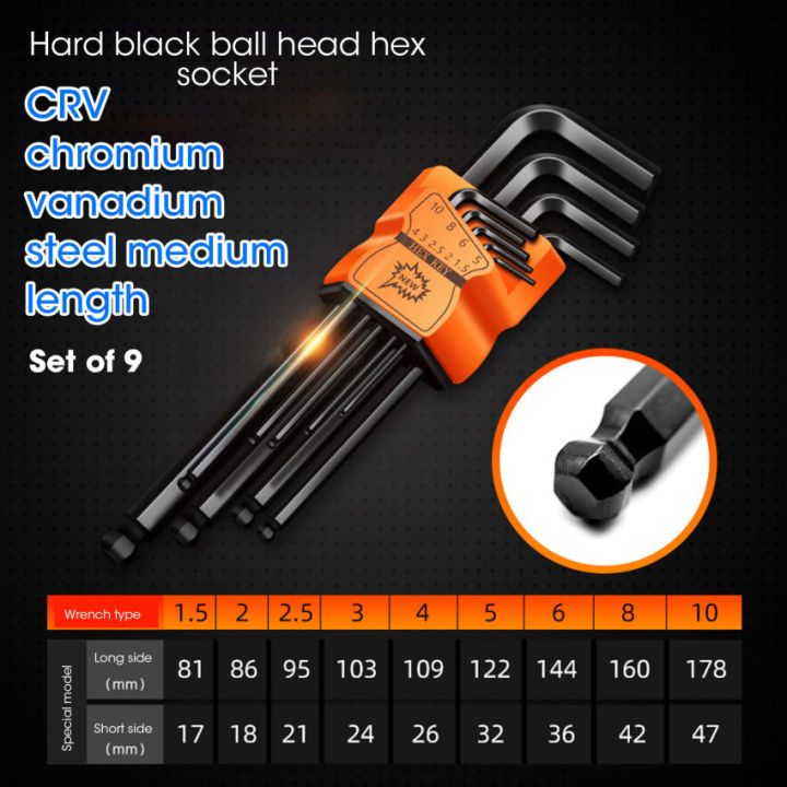 High-strength Hex Wrench set, Kimihide Spanner, hex-hex Screwdriver ...