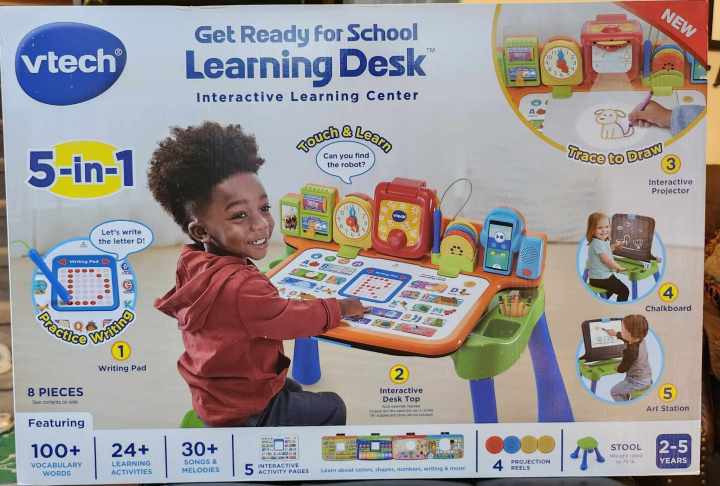 NEW and ORIGINAL - VTech Get Ready for School Learning Desk 5-in-1 ...