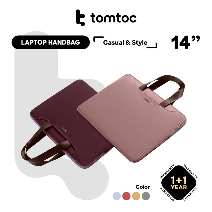 tomtoc 14 Inch Slim Laptop Carrying Bag / Laptop Handbag - 13 Inch & 14 ...