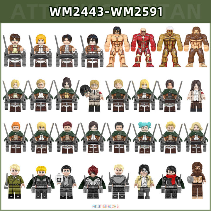 Attack on Titan Eren Levi Mikasa Ackerman Reiner Survey Corps Beast ...