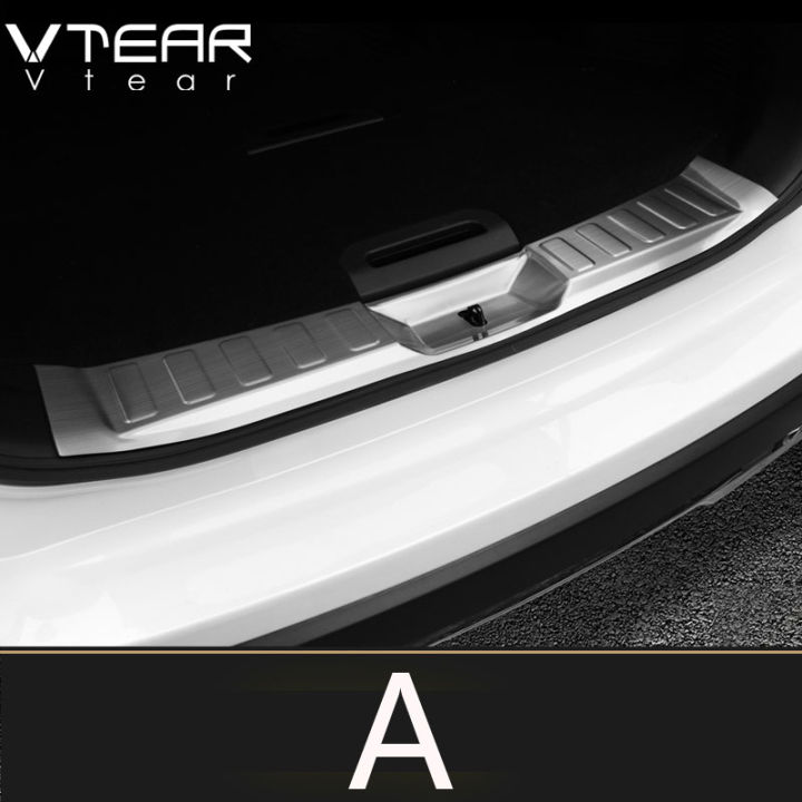Vtear สำหรับ Nissan XTrail X-TRAIL 2017-2021ประตู Sill Cover ภายในเหยียบภายนอกรถ-จัดแต่งทรงผมตก ...