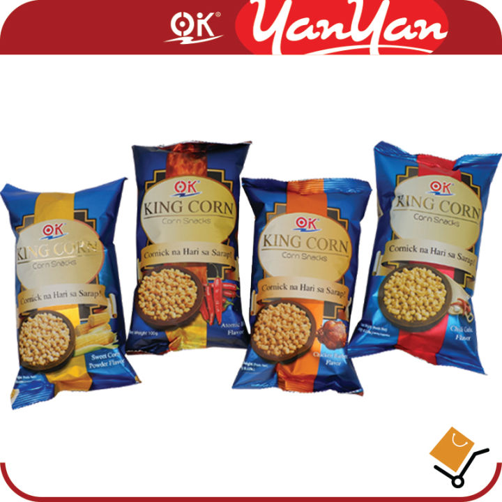 OK Yan Yan King Corn Cornick 100g Set of 6 Flavored Snack | Lazada PH