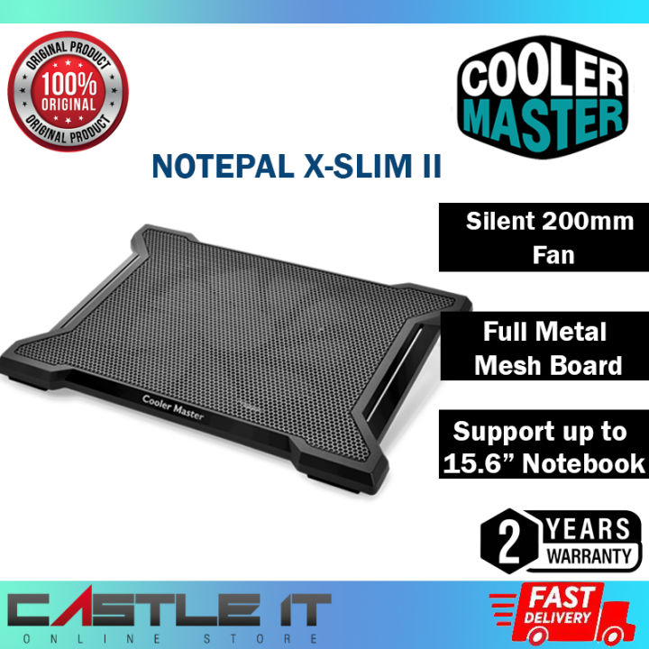 Cooler Master NOTEPAL X-SLIM II 200mm Silent Fan Gaming Notebook Cooler ...