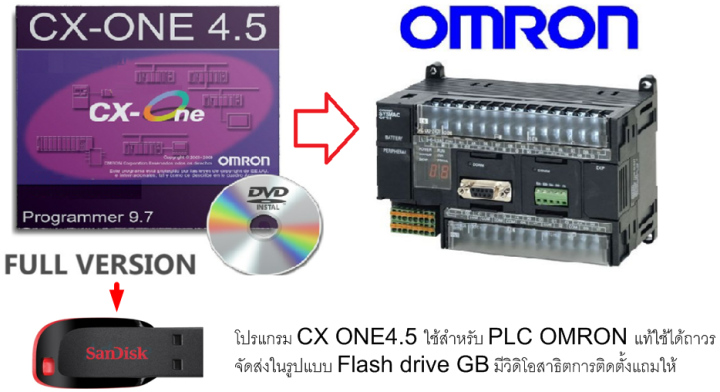 โปรแกรม PLC OMRON CX-ONE 4.5 | Lazada.co.th