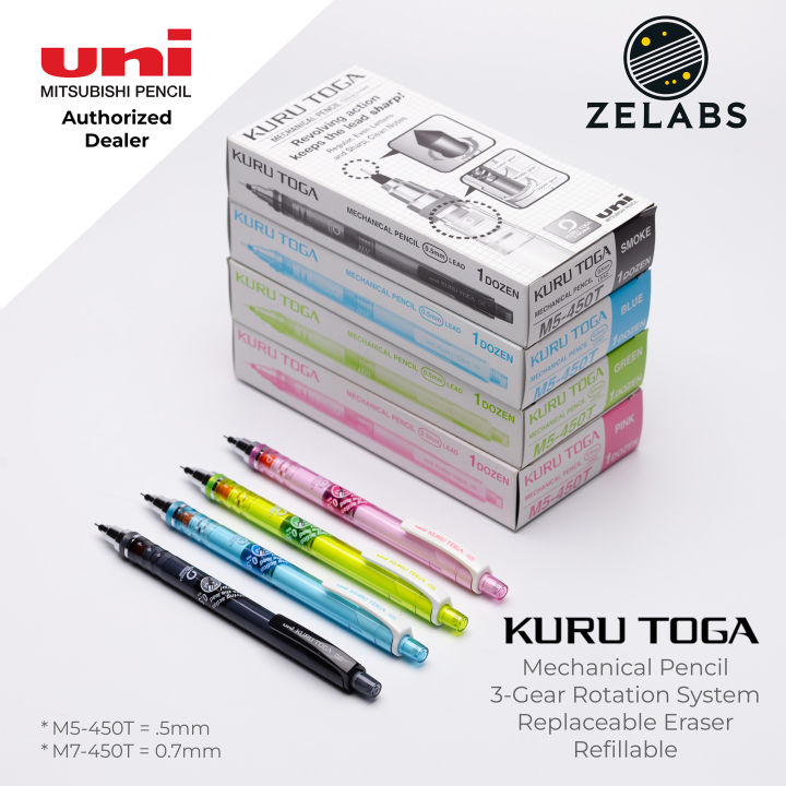 Uni Kuru Toga Standard Mechanical Pencil - M5-450T / M7-450T - 0.5mm / 0.7mm | Lazada PH