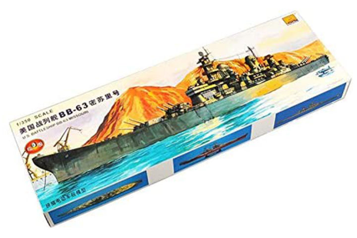 โมเดลเรือรบ - USS Missouri Battleship BB-63 1/350 MINI HOBBY MODELS ...