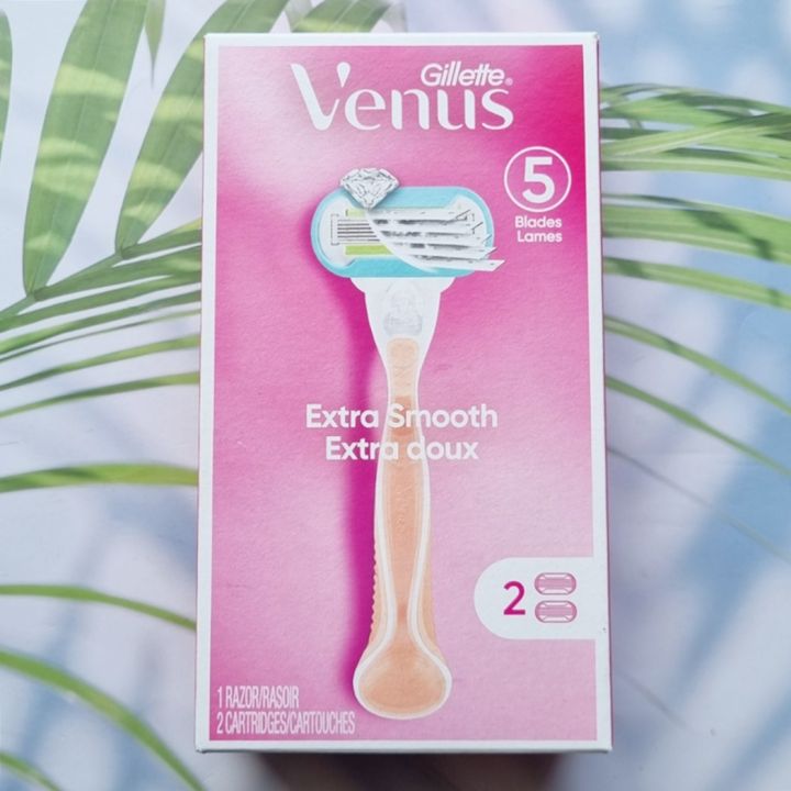 ยิลเลตต์วีนัส ชุดมีดโกน สำหรับผู้หญิง Venus® Extra Smooth 5 Blades 1 ...